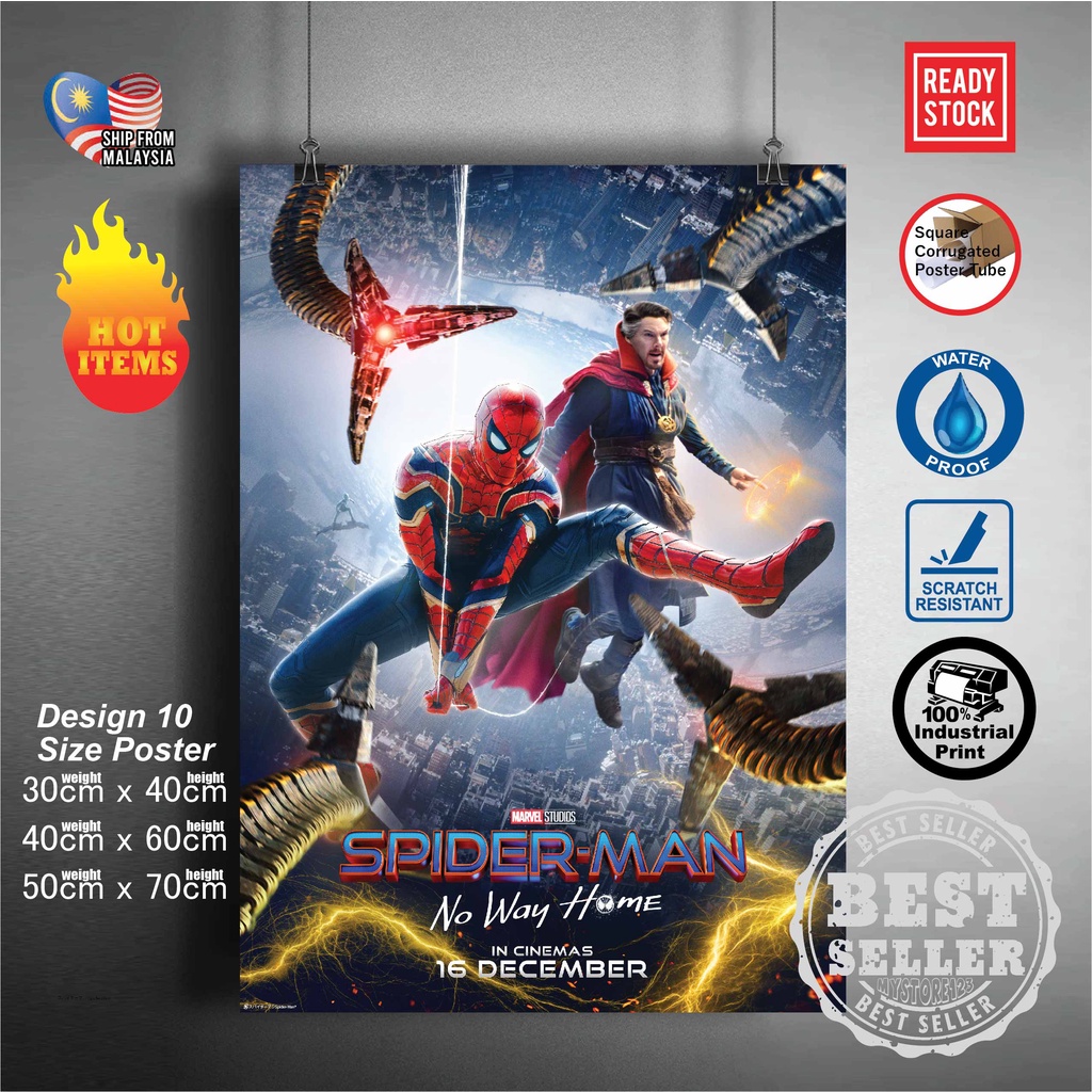 (READY STOCK)Marvel Poster Spider-Man No Way home Poster The Avengers ...