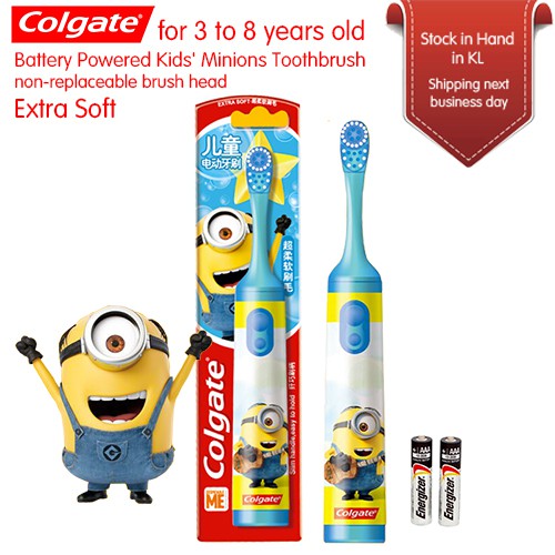 Colgate Minions Extra Soft Battery Operated Electric Toothbrush ...