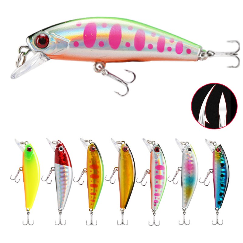 1Pcs Fishing Lure Minnow Lure Artificial Hard bait Sinking Fishing Gear | Shopee Malaysia