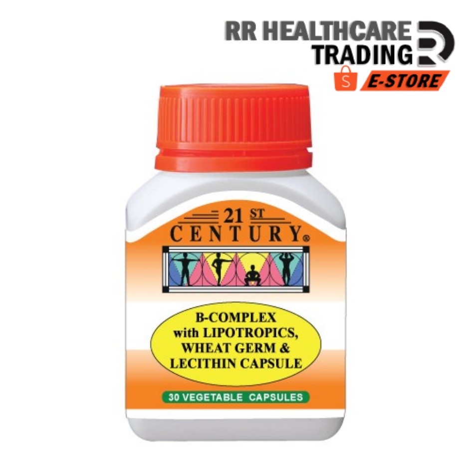 21st Century B-Complex With Lipotropics, Wheat Germ & Lecithin Capsule ...