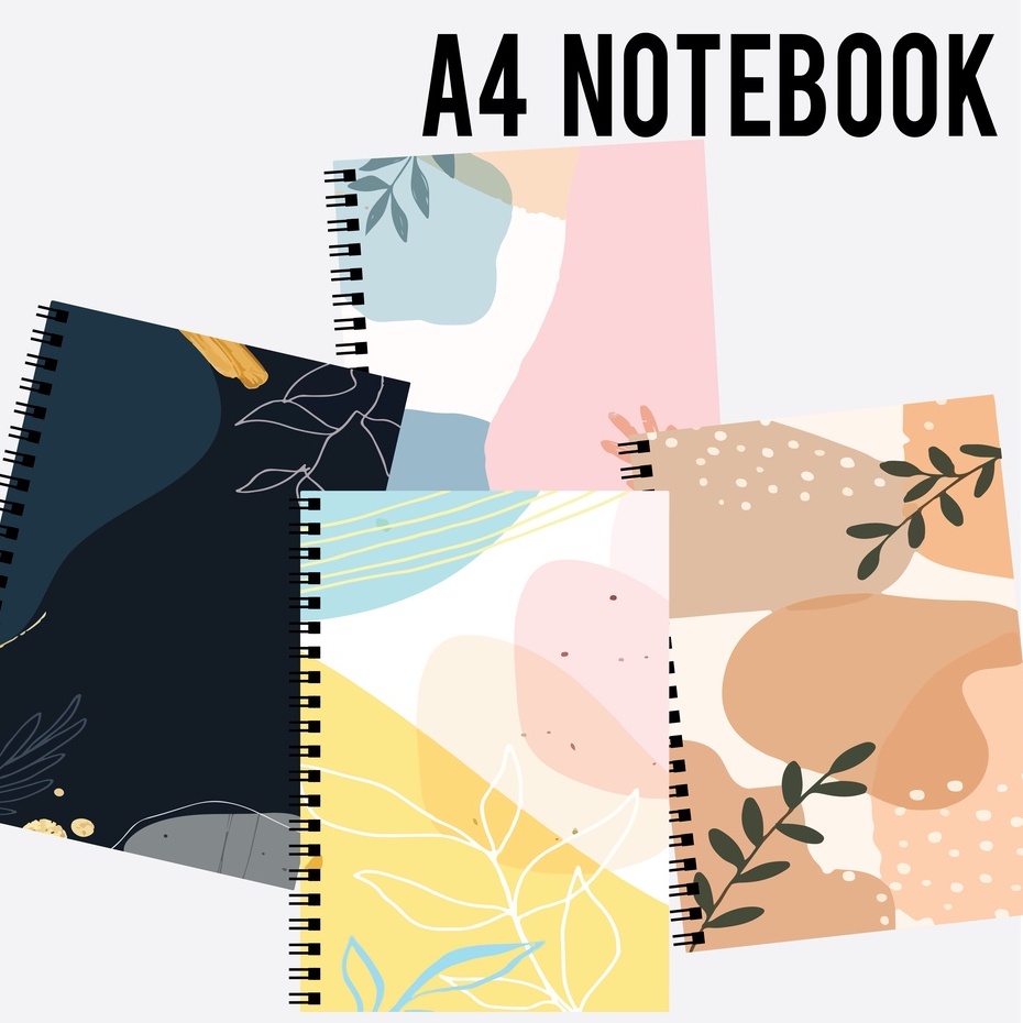 A4 Colour Notebook / Journal / Buku Nota -Blank-Line-Dot-Grid | Shopee ...