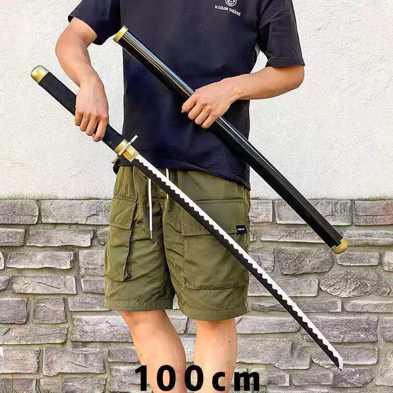 New Arrival Zoro One Piece Roronoa Sword Wooden Toy 104CM luffy Meito ...