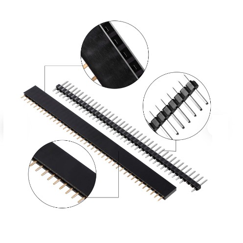 1 Pcs 40Pin Header Male-Male Male-Female Connector Pin Single Row 2 ...