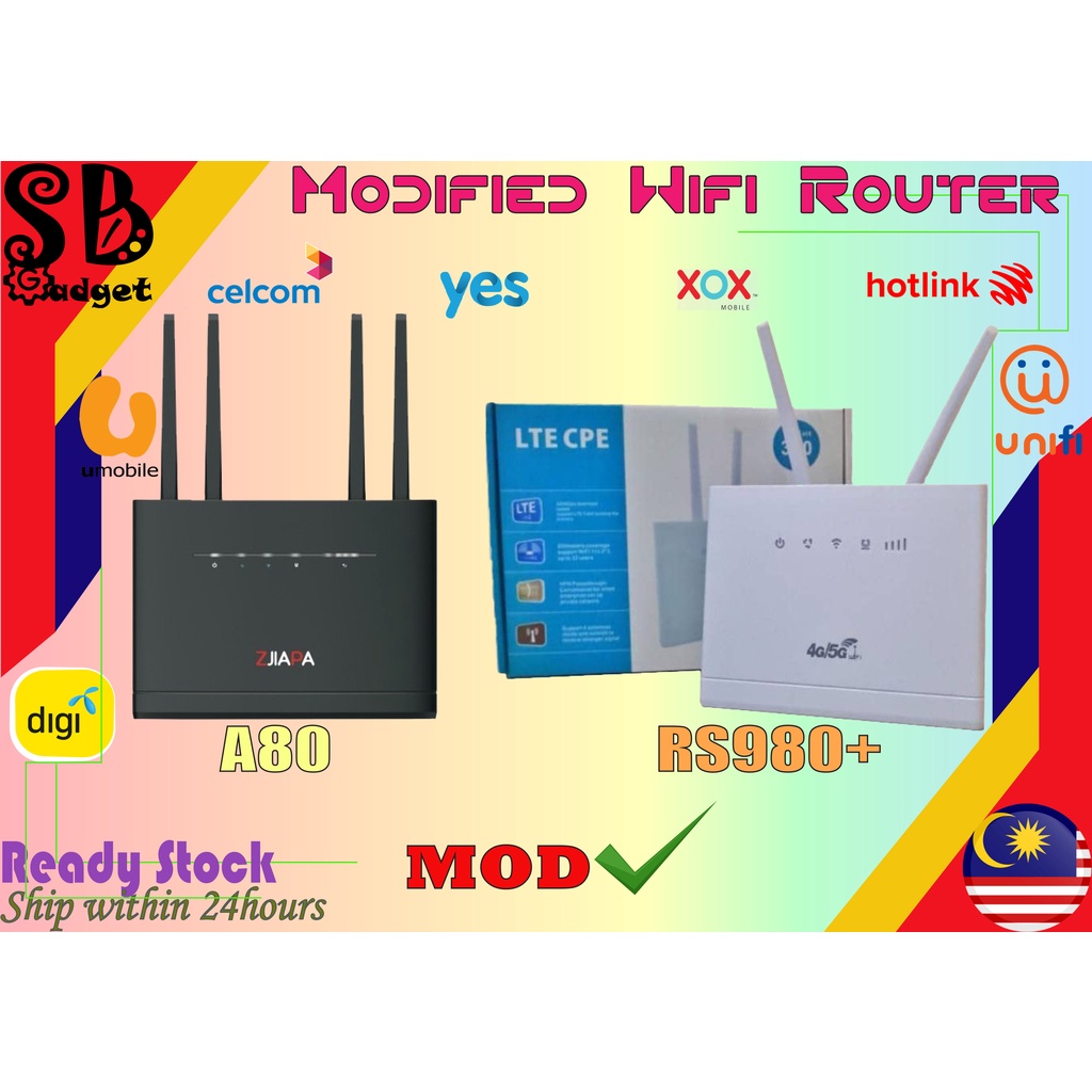 Siap setting Modify mod modem Modified Unlimited RS980 A80 Wifi Wi-fi ...