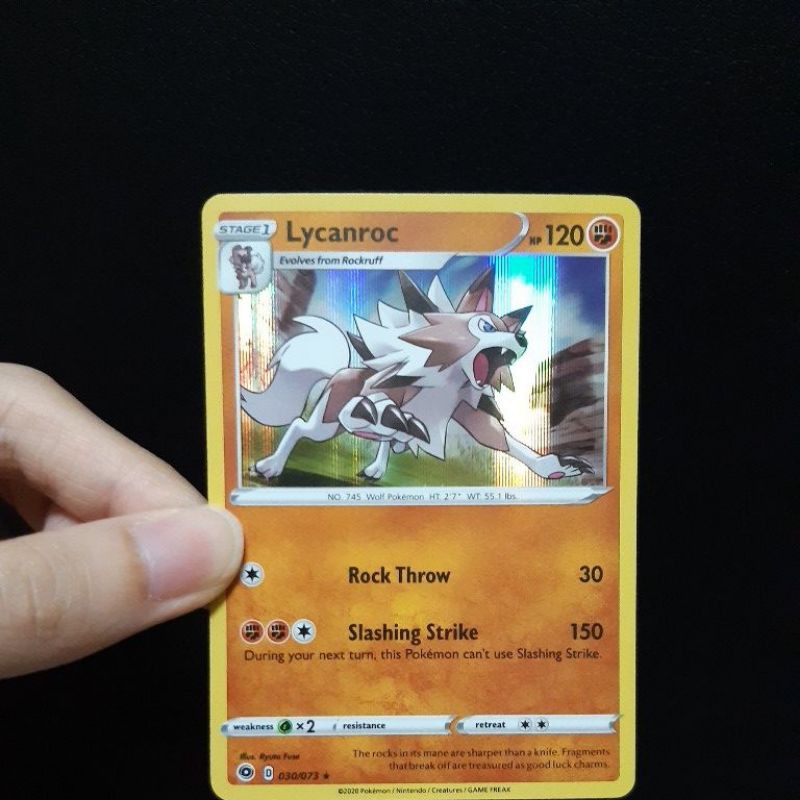 Pokemon Card TCG : Champion Path : Lycanroc 030/073 (HOLO RARE) 100% ...