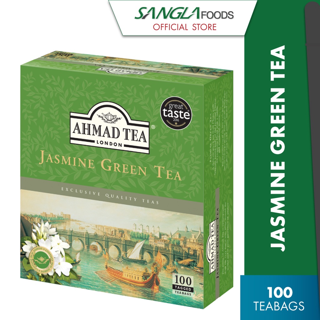Ahmad Tea Jasmine Green Tea (100 Teabags) Halal Certified | Shopee Malaysia
