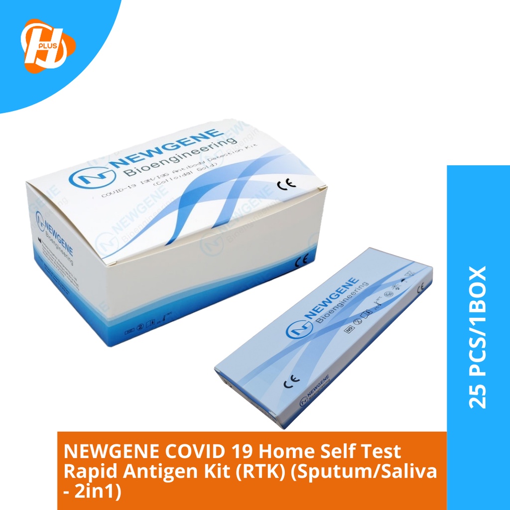 NEWGENE COVID 19 Home Self Test Rapid Antigen Kit (RTK) (Sputum/Saliva ...