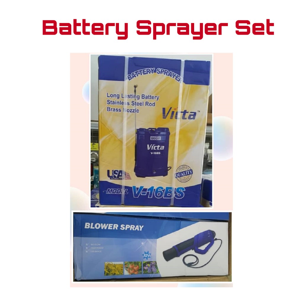 *CLEAR* Victa Baterry Sprayer Set comes with 12v Blower | Shopee Malaysia