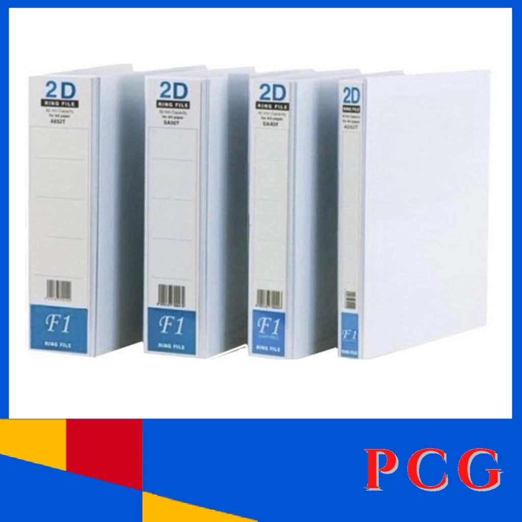 F1 EAST FILE 2D PVC WHITE RING FILE 25mm / 40mm / 50mm/ 65mm | Shopee ...