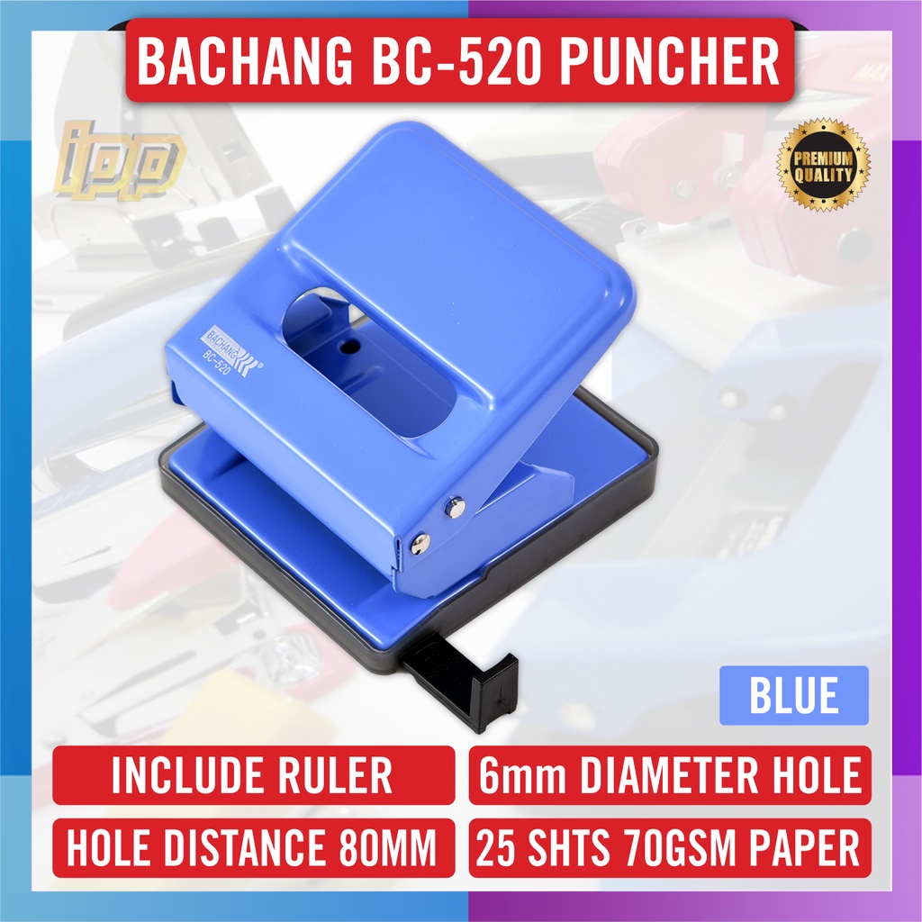 Bachang 2 Hole Puncher 25 Sheet Capacity / Quality Office Puncher ...