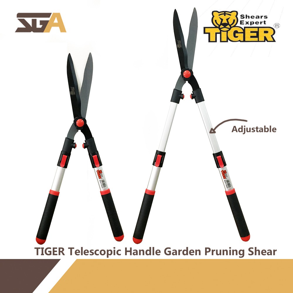 TIGER 8541 26" - 34" TENSION ADJUSTABLE TELESCOPIC HANDLE GARDEN ...