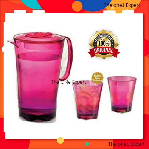 Tupperware Sheerly Elegant tumbler 290ml (1pc) / Pitcher 2.2L | Shopee Malaysia