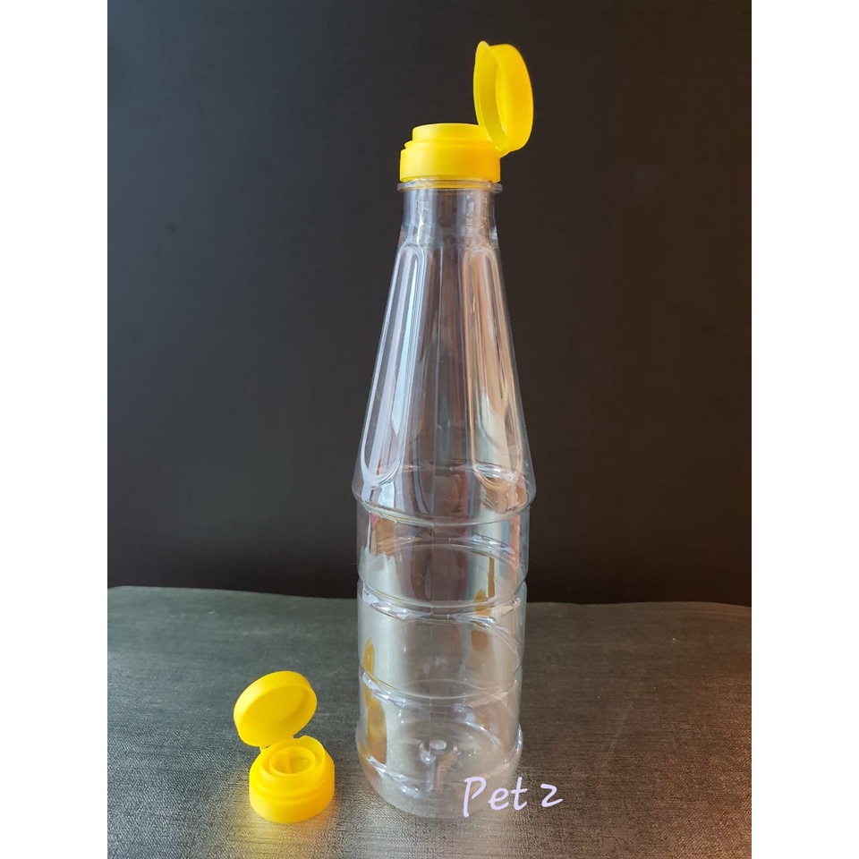 Pet 2 600ml Soy Sauce Bottle with 32MM Snap On Cap Botol Kicap Botol ...