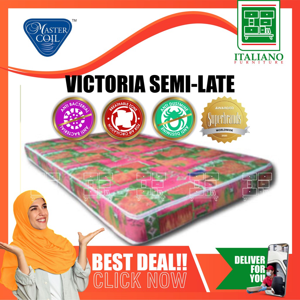 MasterCoil Victoria Semi-Latex 5 Inch Single Mattress (3 Years Warranty ...