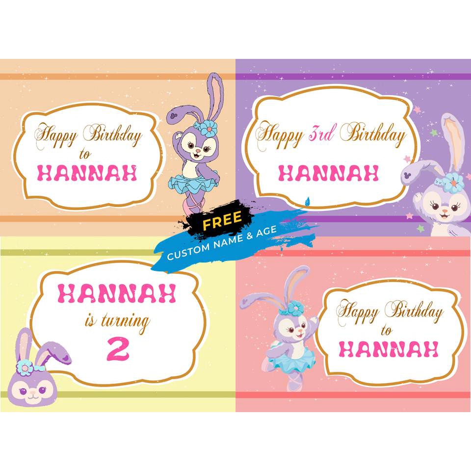 Customized Stella Lou Birthday Banner Backdrop / Birthday Banner ...