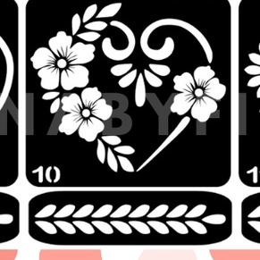 Sticker Inai Simple_Sticker Henna Murah_Sticker Inai | Shopee Malaysia