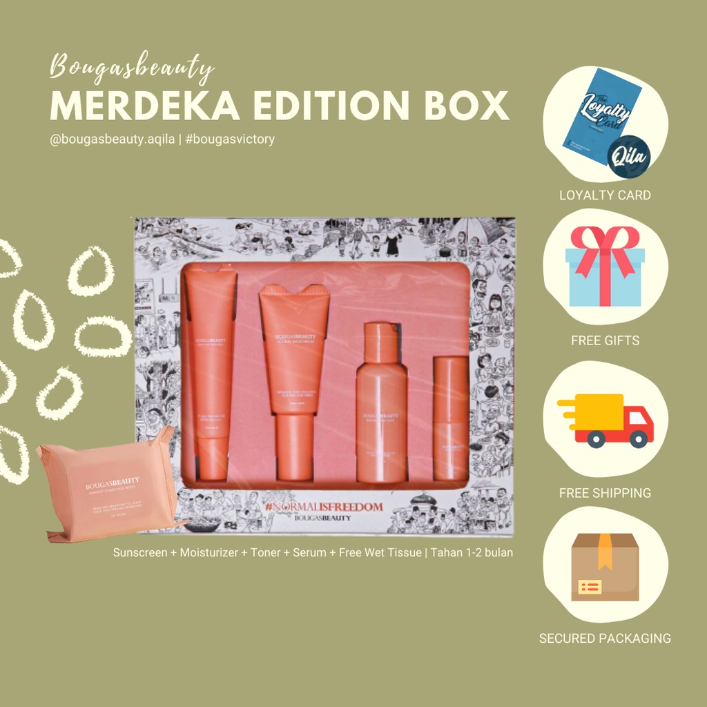 BOUGASBEAUTY MERDEKA EDITION BOX [FREE GIFTS & LOYALTY CARD GIVEN ...