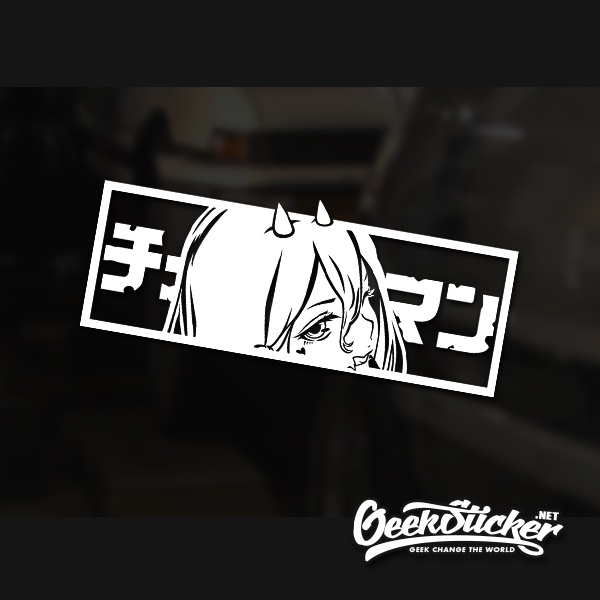 Power Chainsaw Man Anime Decal Vinyl JDM Car Stickers for Camry Corolla ...