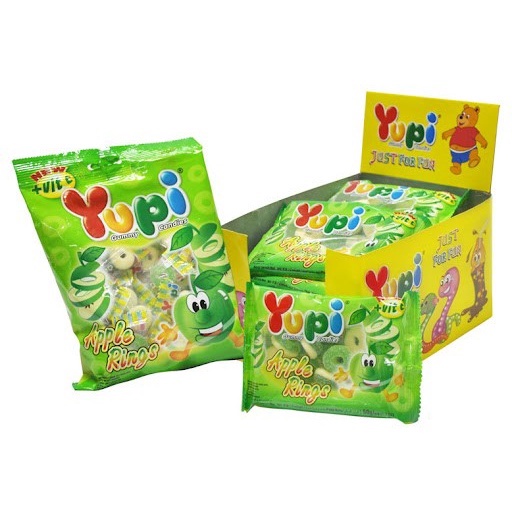 12 Pcs Original Yupi Apple Rings Apple Ring Gummy HALAL 45g Each (LOCAL ...