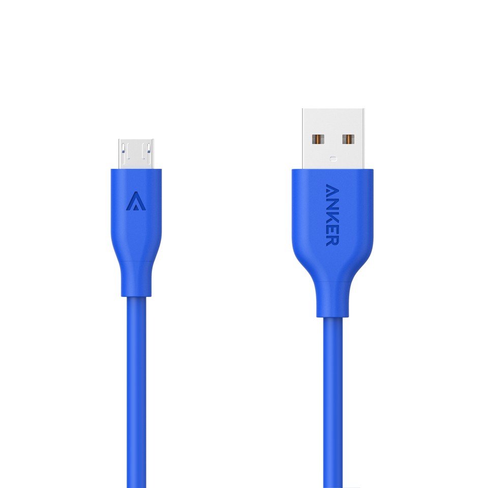 Anker Powerline Micro USB 3FT(Blue) | Shopee Malaysia