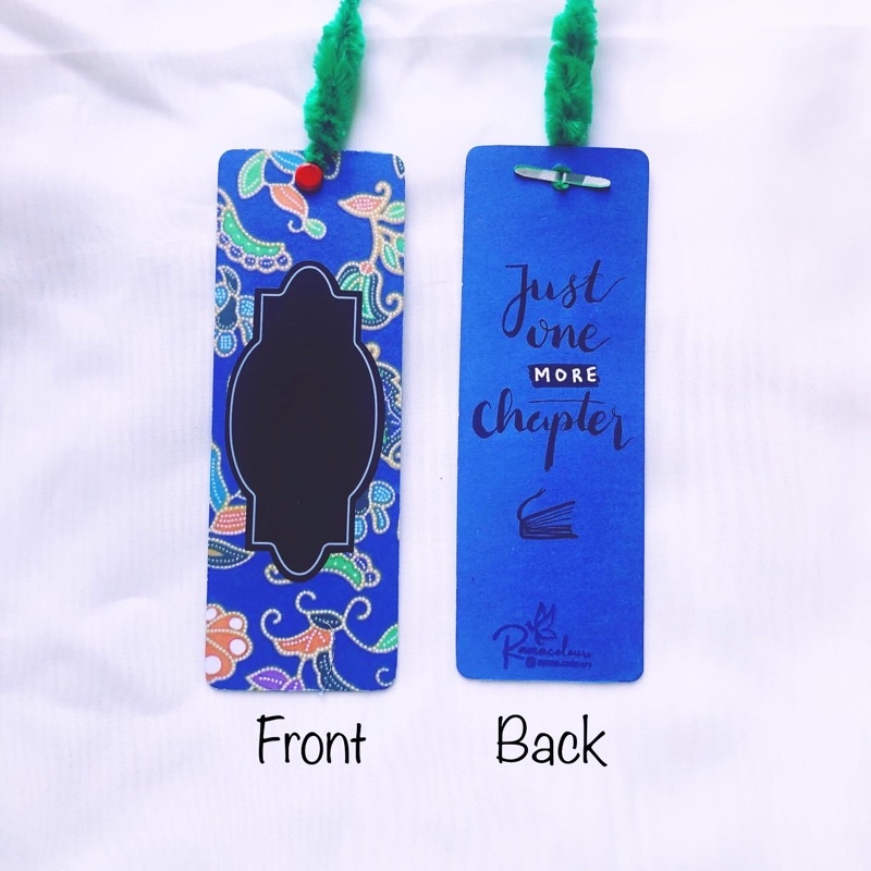 [BOOKMARK] Personalised Batik Bookmark, Batik Inspired Series Bookmark ...