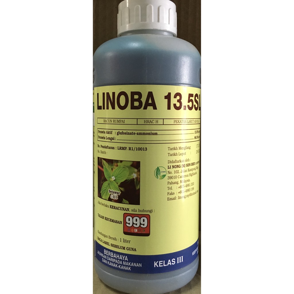 Linoba 13.5SL 1L / racun rumput / setawar / glufosinate ammonium ...