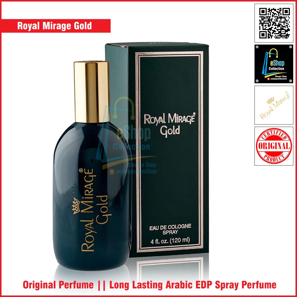 Royal Mirage Gold Eau De Toilette Green 120ml | Shopee Malaysia