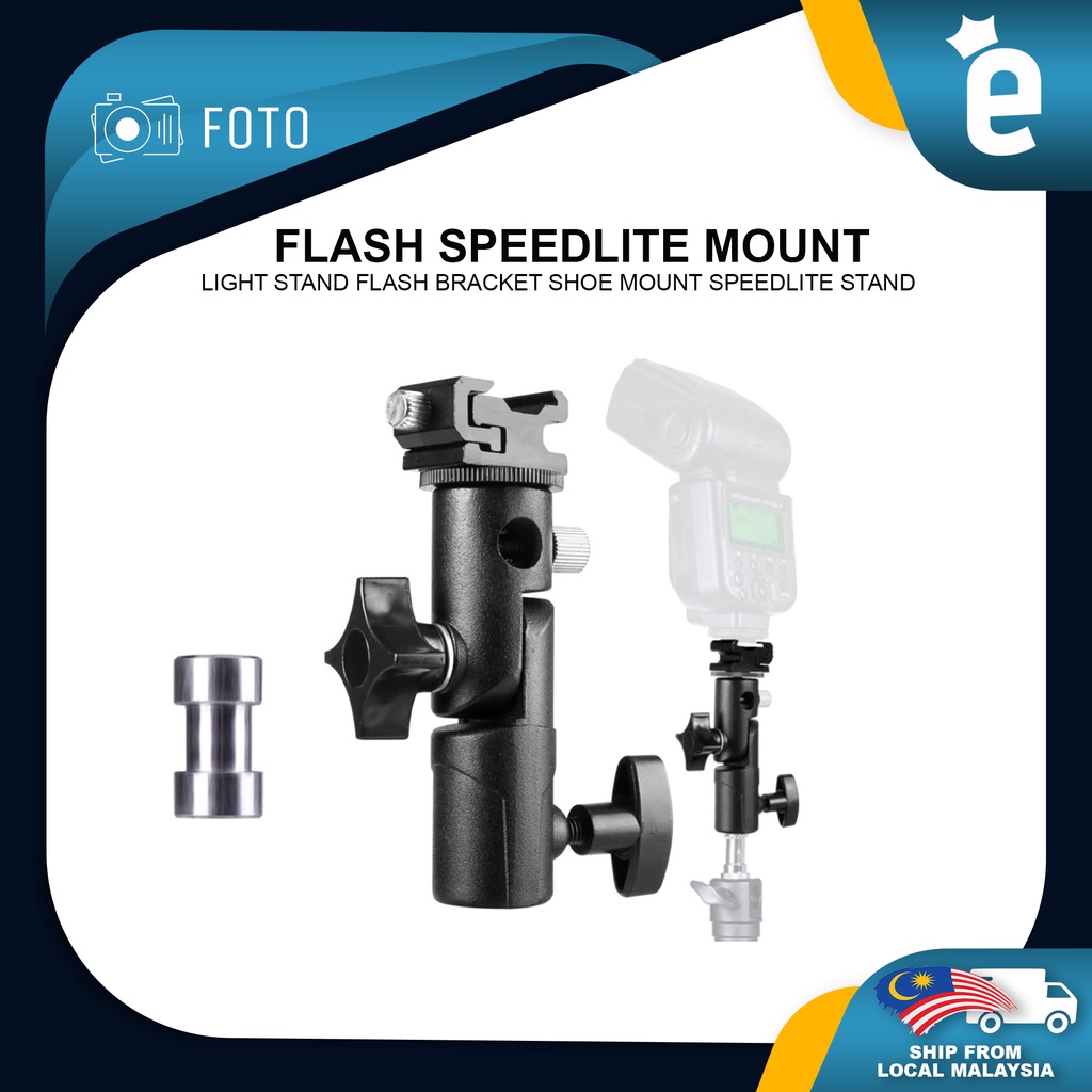 Camera Flash Speedlite Mount Light Stand Flash Bracket Shoe Mount ...