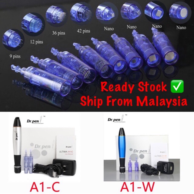 A1 Blue Long Needles Cartridge Microneedle Nano|12P|36P|42 Tips ...
