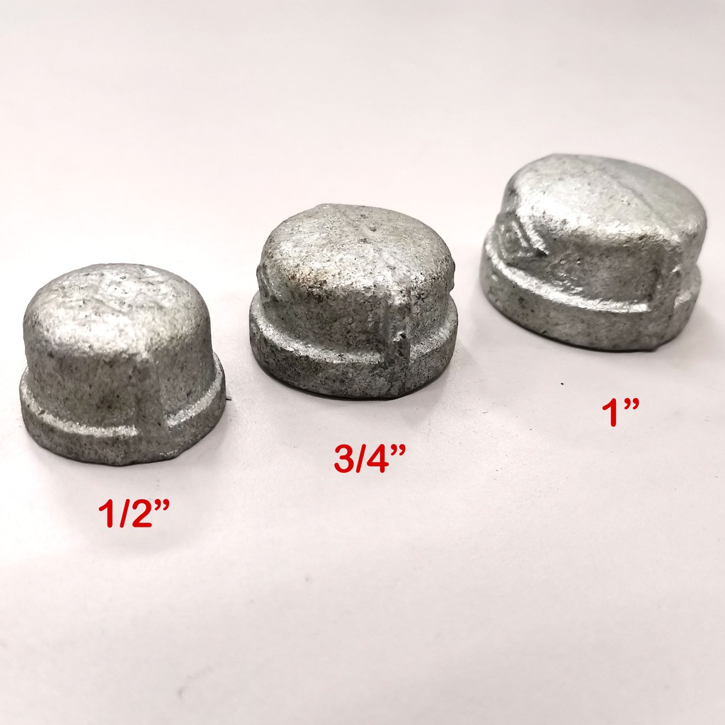 [READY STOCKS] 1/2" - 1" GI END CAP / GALVANISED IRON END CAP PIPE / GI ...