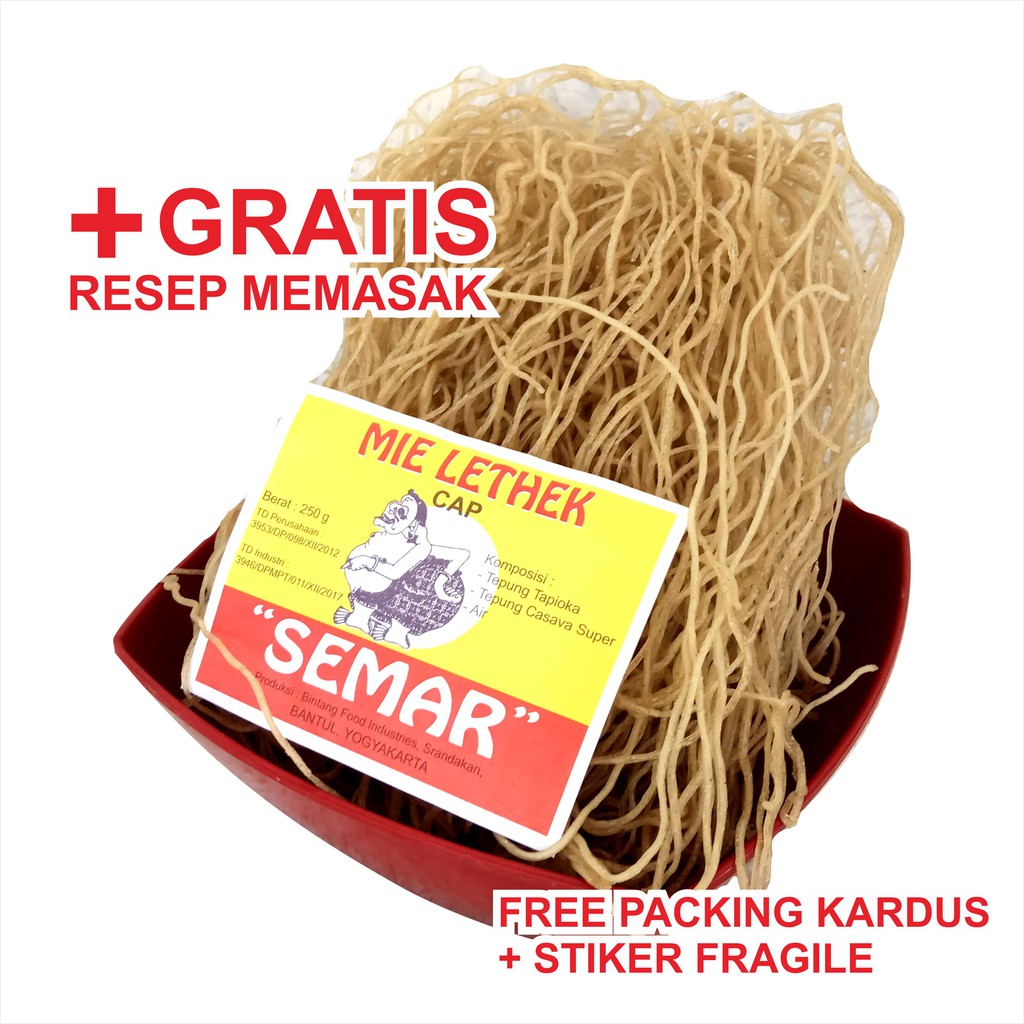 mie lethek bendo 500gr bakmi java typical of jogja mi letek cap semar ...