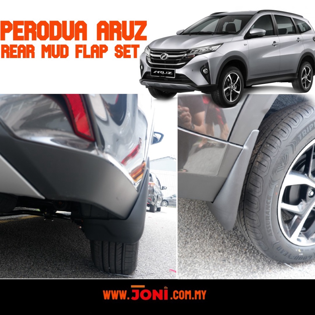 Perodua Aruz Rear Mudflap 1 set 2 pcs | Shopee Malaysia