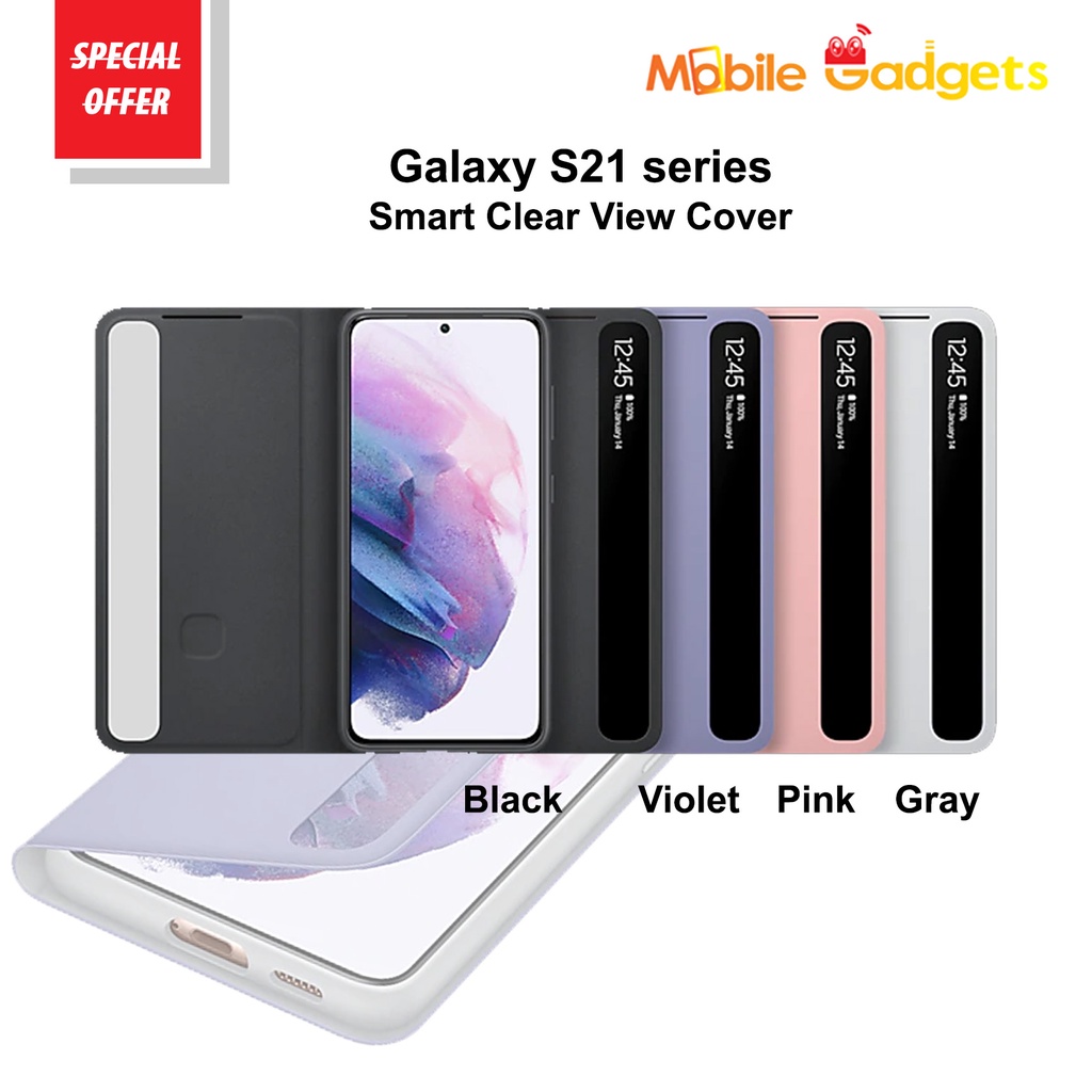 Samsung Galaxy S21 Ultra 5G/ S21+5G/ S21 5G Smart Clear View Cover ...