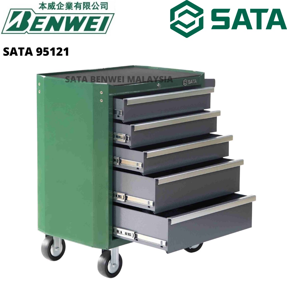 SATA 95121 5-DRAWER TOOL CART 770X470X896MM / TOOLS CABINET / TOOLS ...