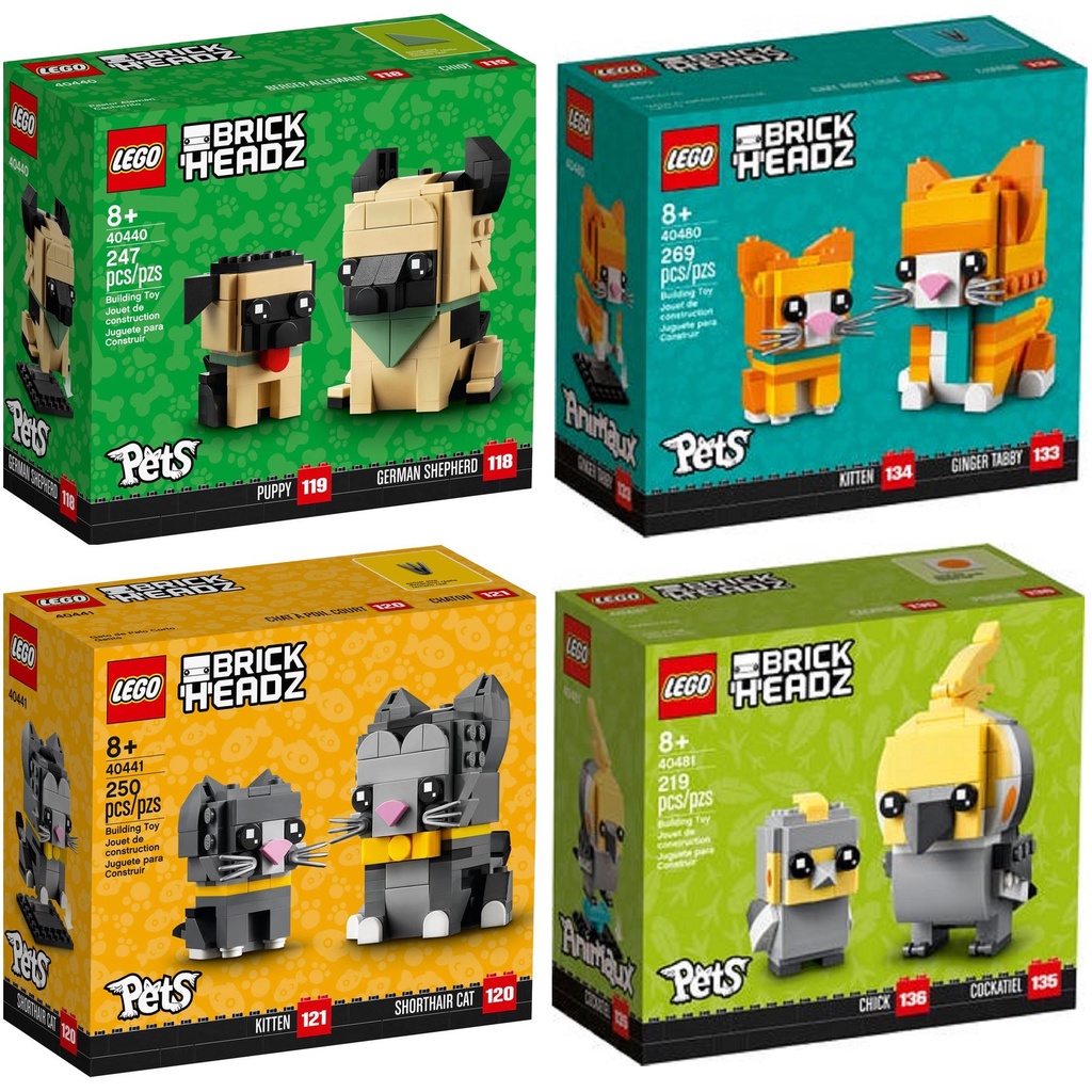 [BrickBear] Original LEGO Brickheadz Pets One Box - 40441 / 40479 ...