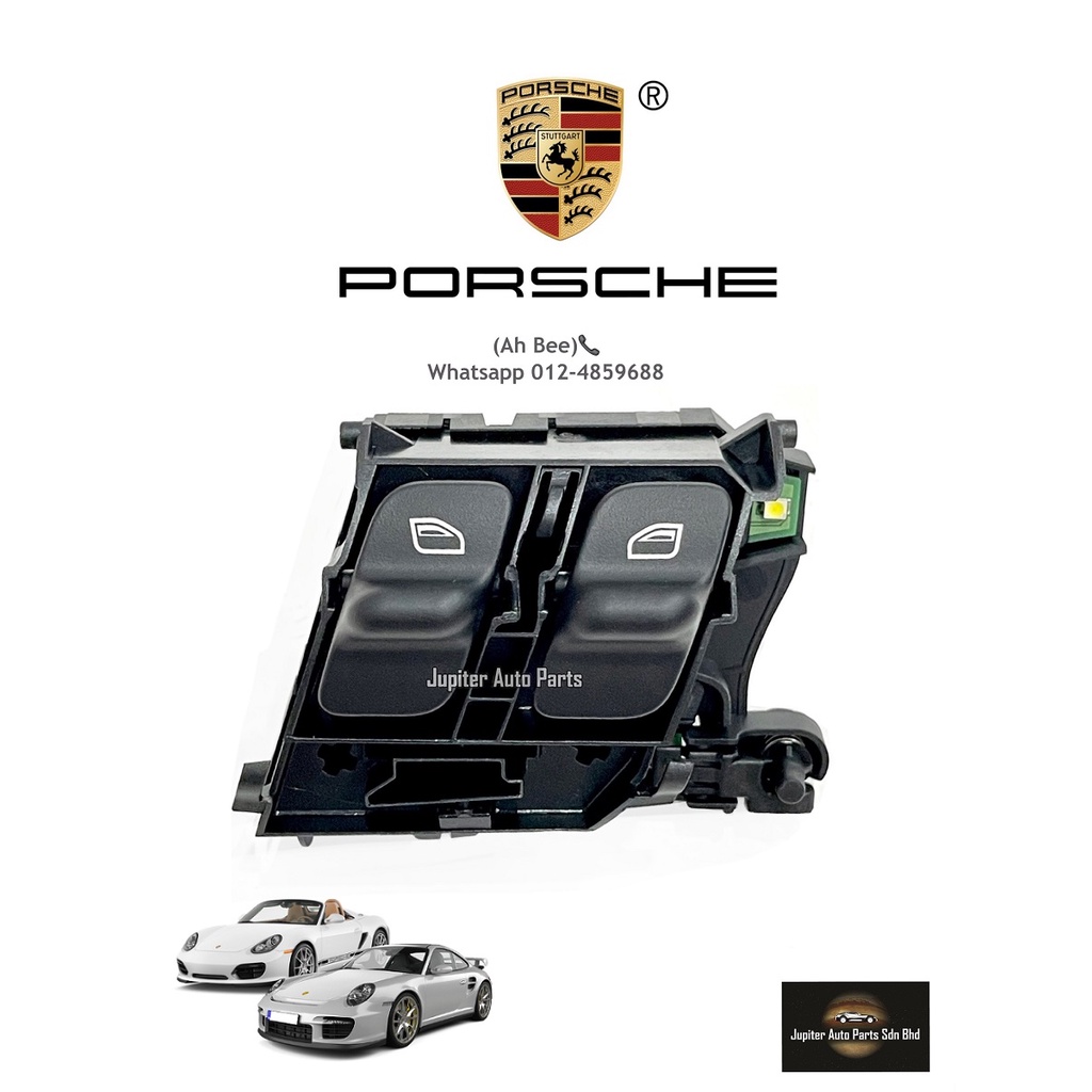 PORSCHE 997/ 987 (2005-2011) WINDOW MAIN SWITCH (DRIVER SIDE) BLACK ...