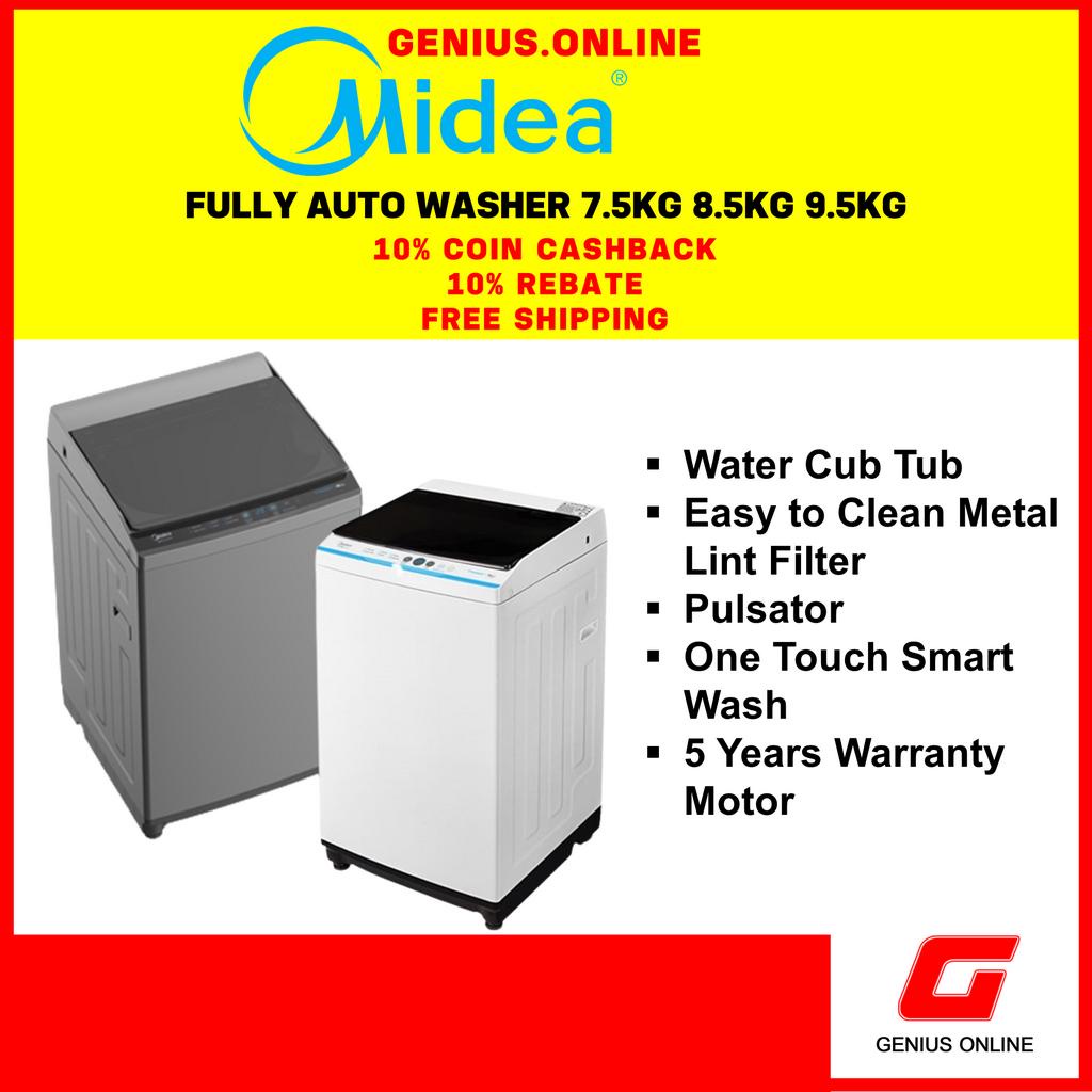 Midea Fully Auto Washer Top Load Washing Machine (7.5kg/8.5kg/9.5kg ...