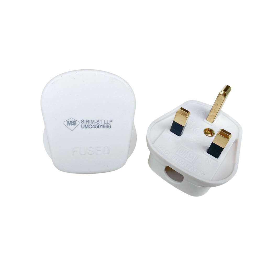 Original UMS 13A 3Pin Plug Top UK Design Safety Kepala Plug (SIRIM ...