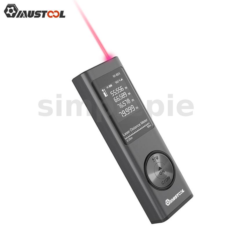Mustool 80M Digital Laser Rangefinder with Electronic Angle Sensor M/In ...
