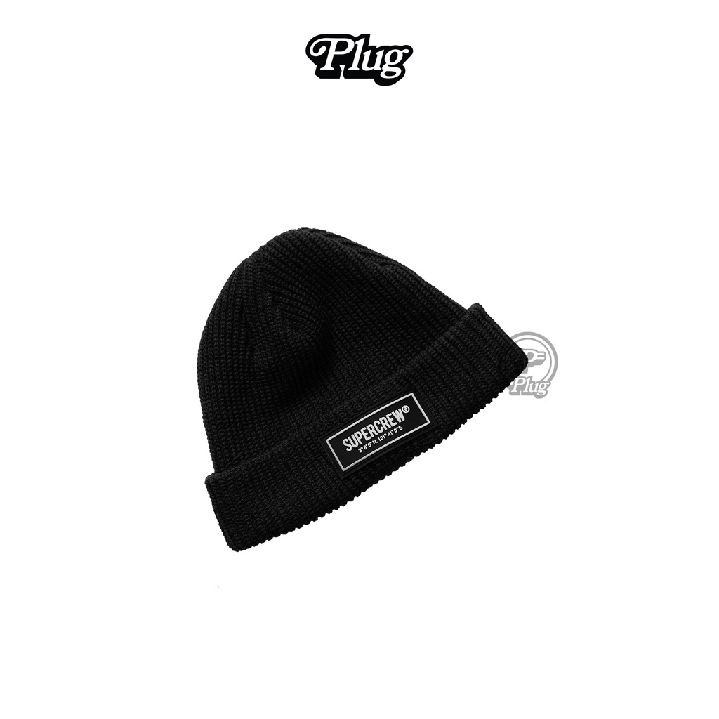 Supercrew Patch Logo Beanie (Black) | Shopee Malaysia