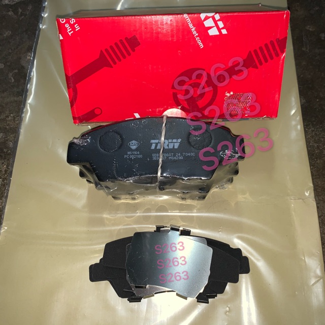 (TRW) HONDA CITY GM4 GM6 FRONT disc brake pad / BREK PAD DEPAN (GDB7786 ...