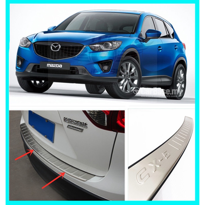 MAZDA CX5 2012-2016 Rear Bumper Guard Trunk Protector stainless steel ...