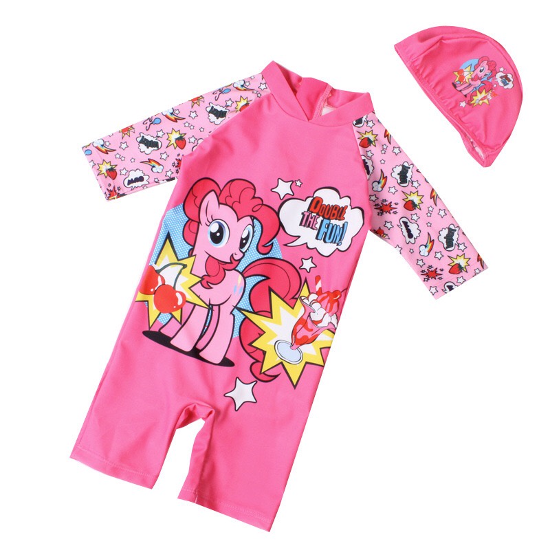 Ex-STOCK (1-6Y) Kids Girl Swimwear My Little Pony Sweet Pink Swimming ...