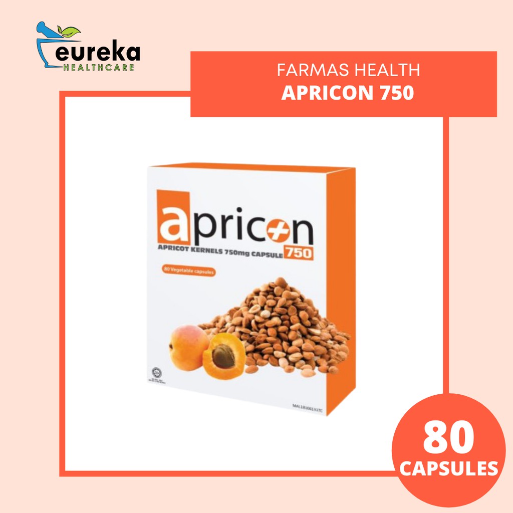 FARMAS HEALTH APRICON KERNELS CAPSULE 750MG 80'S | Shopee Malaysia
