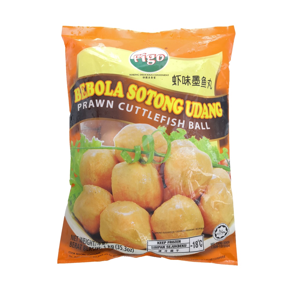 FIGO Prawn Cuttlefish Ball 1kg per pack (Delivery within Klang Valley ...