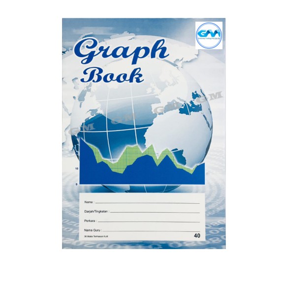 A4 Graph Book | Science Graft Book | Buku Graf | Buku Sains Graf | Art ...