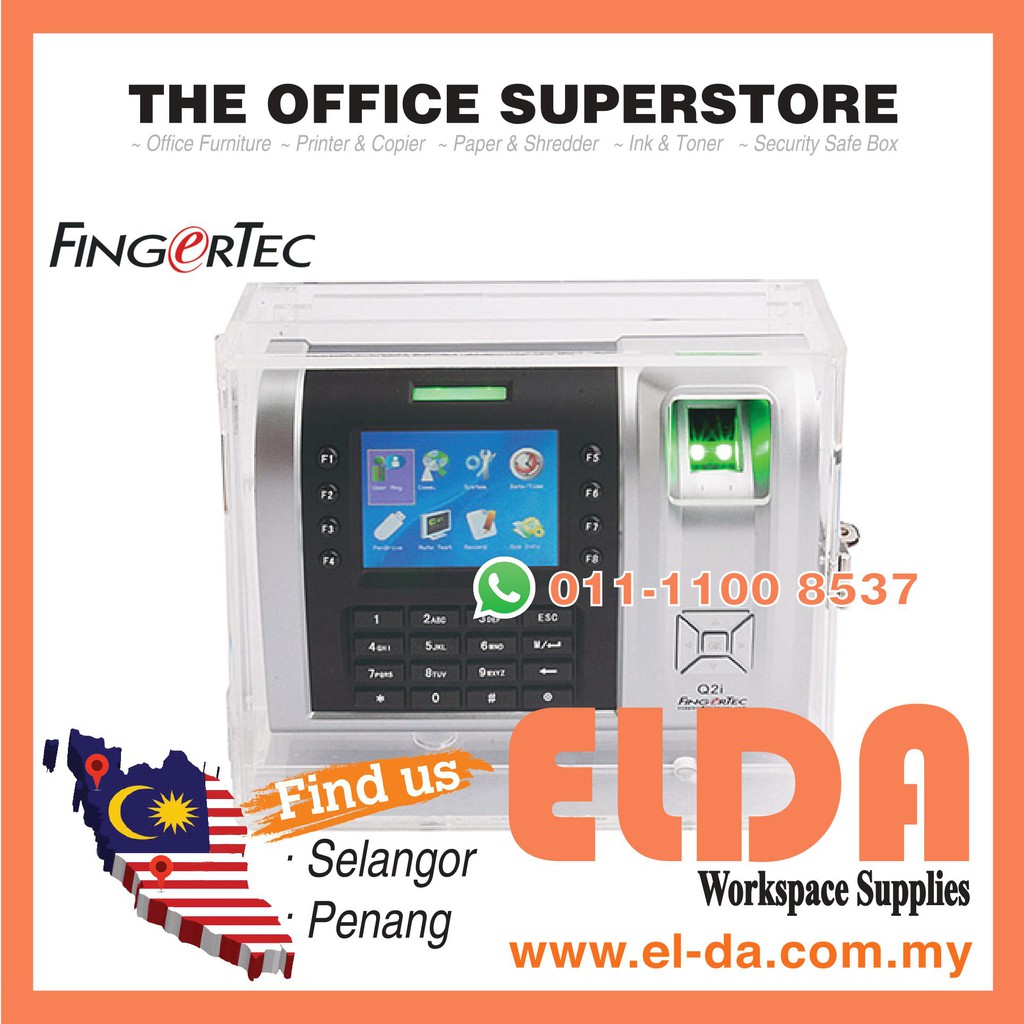 **Imbasan Jari** FingerTec Q2i / TA200 Plus ENCLOSURE (Time Attendance)(Punch Card Machine ...