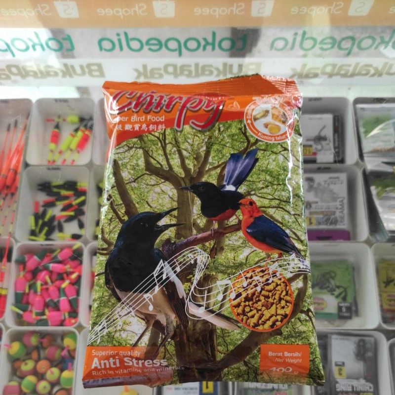 Chirpy ORANGE bird feed contains 400g | Shopee Malaysia