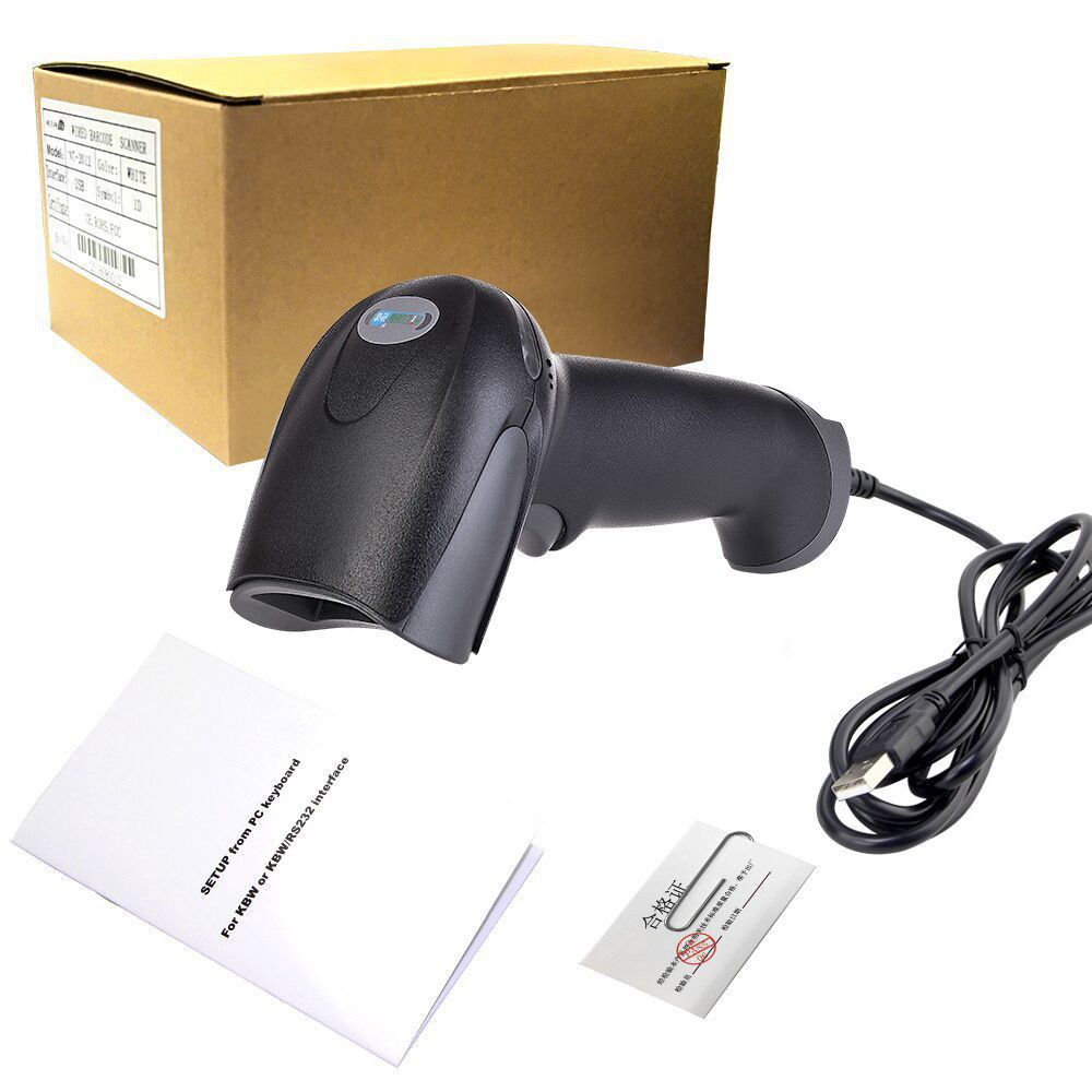 Barcode Scanner USB Wired Handheld Scan Pengimbas Stock Sokong PC ...