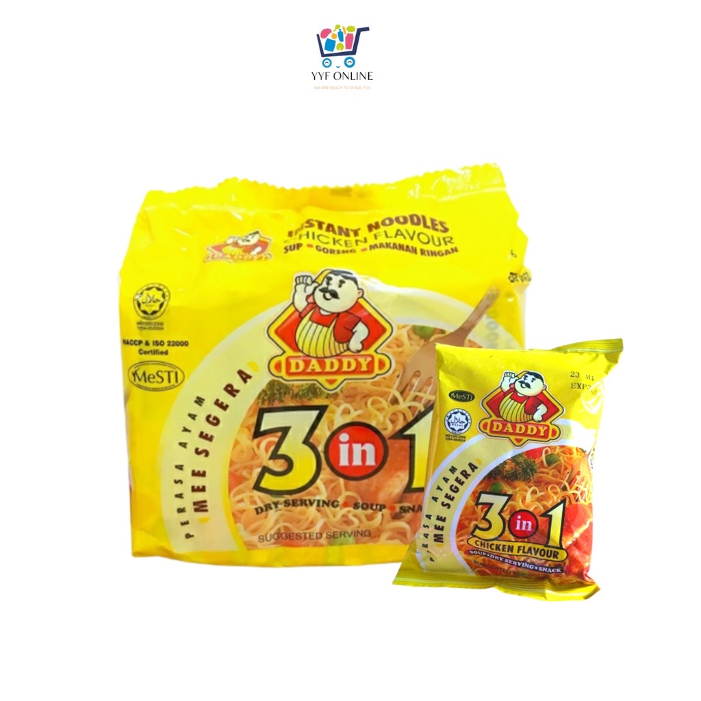 [Ready Stock] Mee Daddy 3 in1 Chicken Flavour Instant Noodle 爹地面(80g x ...